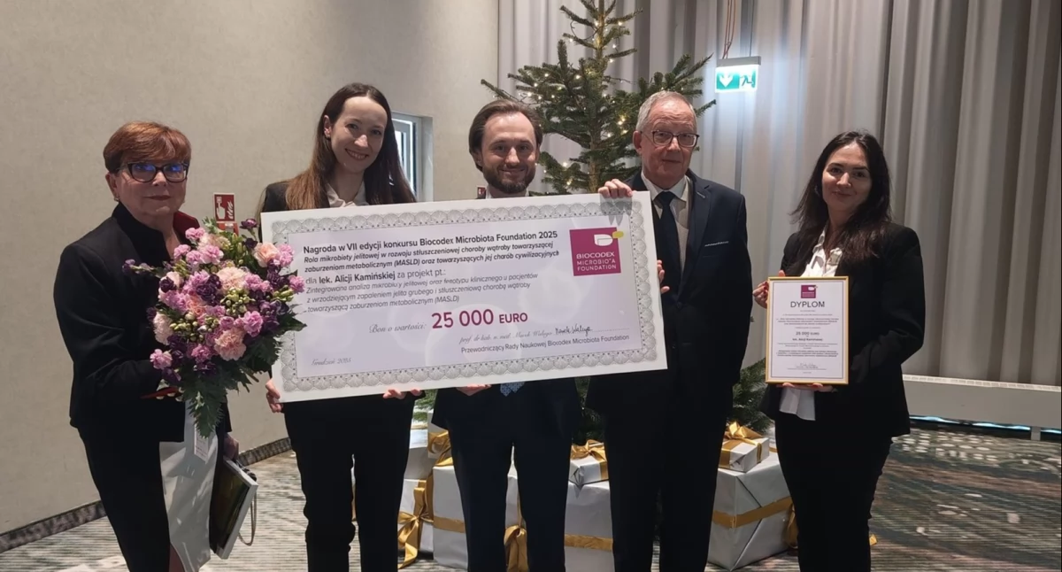 25 tys. euro na badania nad mikrobiotą jelitową. Grant trafił do lek ...